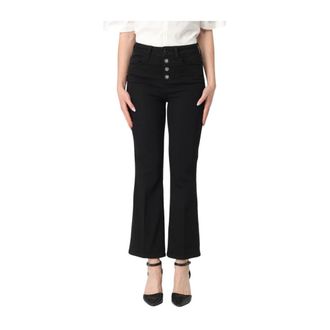 Liu Jo High-Waisted Bootcut Hose - - Trousers - Damen - Schwarzk - W31