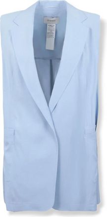Sportmax Femme, Vestes, Bleu, Taille: 38 FR Maggio Gilet