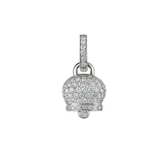 CHANTECLER Femme, Accessoires, Jaune, Taille: ONE Size Pendentif clochettes en or avec diamant