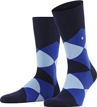 Burlington Clyde M So coton fantaisie 1 paire, Chaussettes Homme, Bleu Marine 6120, 46-50