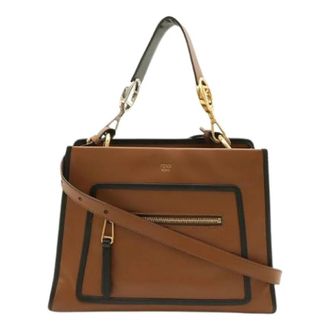 Fendi Pre-owned Runaway Leather 2way Bag - - Pre-owned - Damen - Braun - ONE SIZE