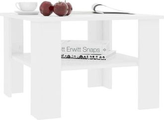 Les Tendances Table basse Blanc brillant 60 x 60x42