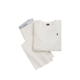 Polo Ralph Lauren Ensemble pyjama en coton gaufr&eacute; m&eacute;lang&eacute;