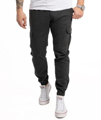 Rock Creek Herren Hose Cargohose Tapered Fit Chino Hose Cargo Hose Jogging Pants M&auml;nnerhose Freizeithose Hosen Herrenhose RC-2356 Dunkelgrau W40 L30