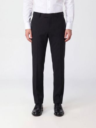 Pantaloni Torino Slim-Fit-Anzughose aus Schurwolle mit Bundfalten