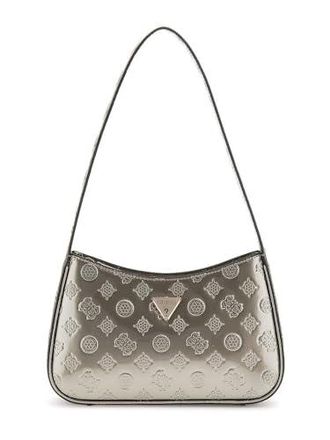 Guess Arnela Top Zip Shoulder Bag, Sac &agrave; bandouli&egrave;re Femme, Logo en &eacute;tain, Taille Unique
