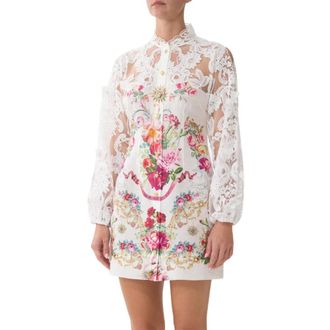 Camilla Femme, Robes, Multicolore, Taille: 38 FR Robe Courte Manches en Dentelle - Torero Libertine