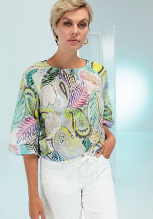 bianca Druckbluse RANA in sommerlichen Allover-Print