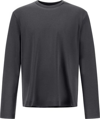 Herno Homme, Tops, Gris, Taille: XL T-shirt piqu&eacute; double &eacute;paisseur en pur coton