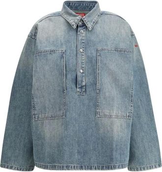 Diesel Femme, Vestes, Bleu, Taille: 36 FR Henley Top