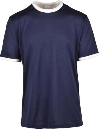 Eleventy Homme, Tops, Bleu, Taille: 2XL T-shirt