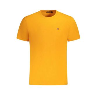 Napapijri Besticktes Baumwoll-T-Shirt - - Tops - Herren - Orange - L