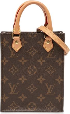 Louis Vuitton Hobo Bags - Monogram Petit Sac Plat - Gr. unisize - in Braun - für Damen