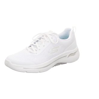 Skechers Damen Performance Go Walk Arch Fit-Motion Breeze Sneaker Sneakers, weiß/silberfarben, 35.5 EU