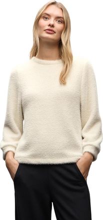 Street One Damen 3228525 Weiches Shirt mit Glitzer, Soft Beige, 42