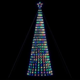 Festnight Led Weihnachtsbaum Aussen 403 cm 1028 LEDs Tannenbaum Outdoor Beleuchteter Weihnachtsbaum Kegelform Weihnachtsdeko Außen Metall Weihnachtsbaum Lichter