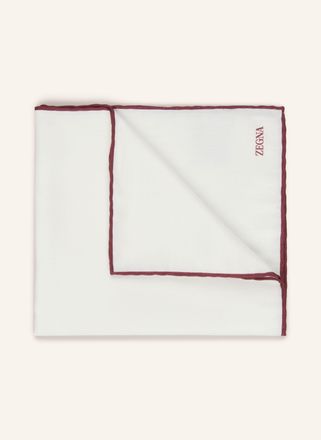 Ermenegildo Zegna Zegna Einstecktuch weiss