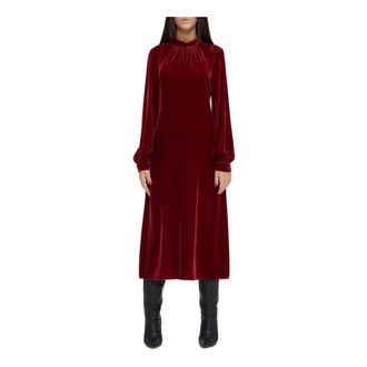 Moschino Samtkleid - - Dresses - Damen - Rot - S