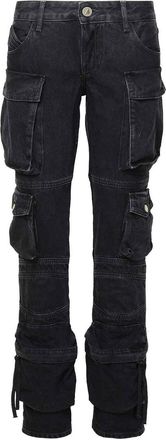 The Attico Bootcut Jeans - Schwarz