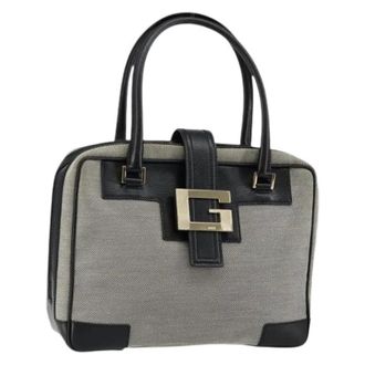 Gucci Sac &agrave; main en toile Pre-owned - Femme - Pre-owned - Gris - Taille: ONE Size