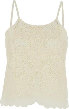 Twinset Femme, Tops, Blanc, Taille: 36 FR TOP