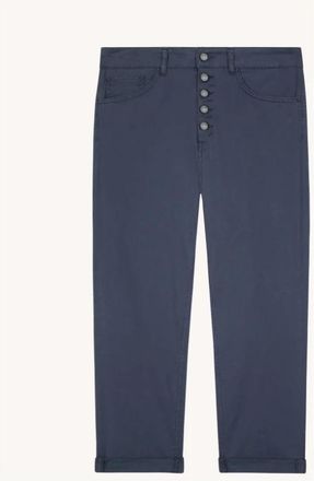 Dondup Femme, Pantalons, Bleu, Taille: W26 Pantalon en coton ample