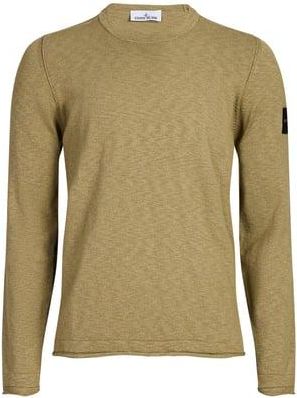 Stone Island Pull &agrave; col rond en coton m&eacute;lang&eacute;