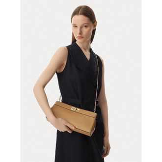 Tommy Hilfiger Handtasche Tommy Hilfiger Th Modern Clutch AW0AW18727 Hellbraun