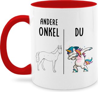 Shirtracer Tasse Tassen 325ml - Andere Onkel Du Dabbing Einhorn Geschenk für coole Onkels Weihnachten I - 325 ml - Rot - bester geschenke den besten mug beste we