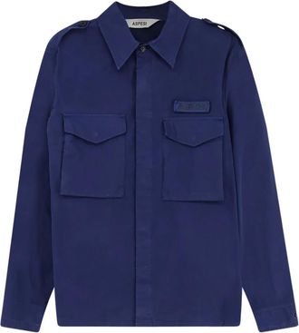 Aspesi Homme, Vestes, Bleu, Taille: XL Aspesi Chemises