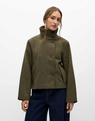 Object veste courte en kambaba-Vert