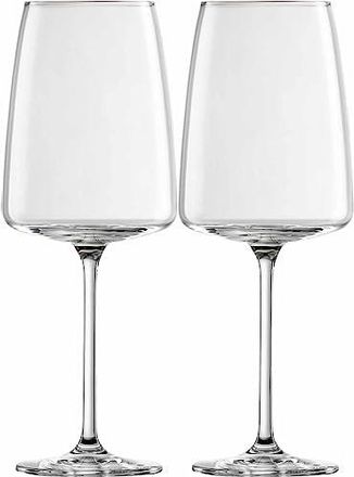 Zwiesel Glas Vivid Senses Lot de 2 verres &agrave; vin fruit&eacute; et fin en cristal Tritan lavables au lave-vaisselle Fabriqu&eacute; en Allemagne (n&deg; darticle 122427)