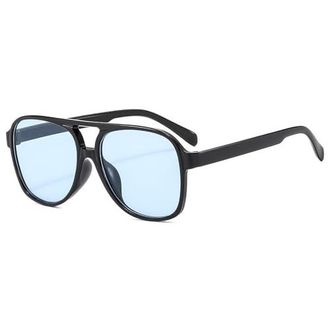 Generic Lunettes De Soleil &Agrave; Monture Large For Hommes, For La Conduite, Le Shopping, Les F&ecirc;tes(Blue)