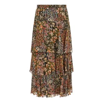 Valentino Garavani Apr&egrave;s lhiver Fiorellini Midi-Rock - - Skirts - Damen - Mehrfarbig - S