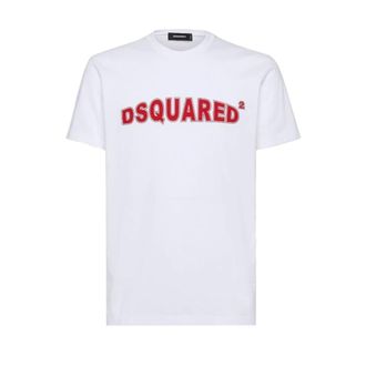 Dsquared2 Homme, Tops, Blanc, Taille: XL T-shirts élégants pour hommes et femmes