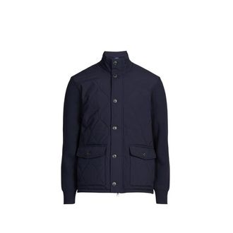 Hackett Blouson bi-mati&egrave;re en laine m&eacute;rinos