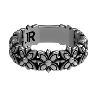 John Richmond Ring mit Blumenmuster - - Accessories - Damen - Grau - ONE SIZE