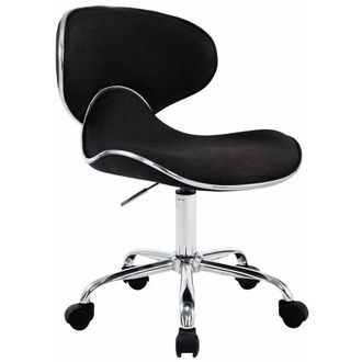 Clp Tabouret de travail de conception &eacute;quip&eacute; de roues et de diff&eacute;rentes couleurs si&egrave;ges en tissu colore : noir