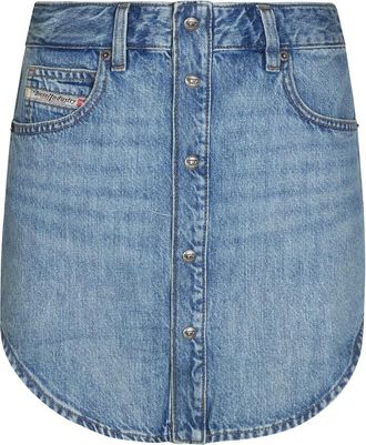 Diesel Femme, Jupes, Bleu, Taille: W26 De-Ard Denim Skirt
