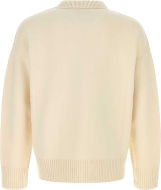 Ami Offwhiteblack Exterior: Virgin Wool Maglie Sweater