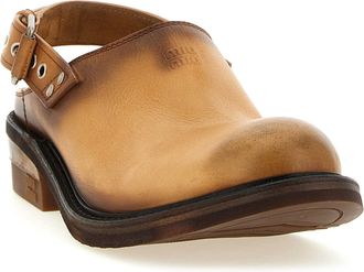 Miu Miu Foule Clog - Tan