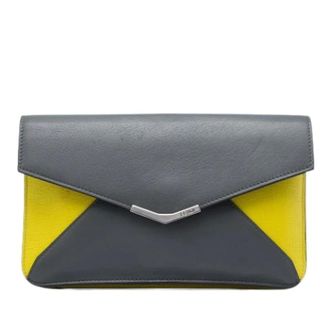 Fendi Pre-owned Cuir sacs-fendi - Femme - Pre-owned - Gris - Taille: ONE Size