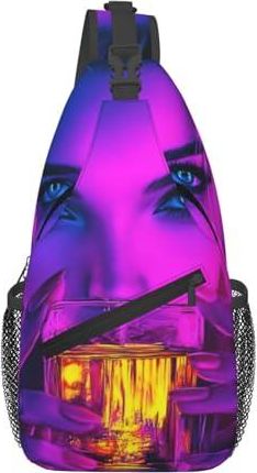 Generic Sac &agrave; dos &agrave; bandouli&egrave;re Neon Drinking Girl - Sac &agrave; dos de voyage pour homme - Sac &agrave; dos de randonn&eacute;e
