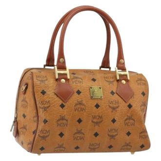MCM Sac Boston Pre-owned - Femme - Pre-owned - Brun - Taille: ONE Size