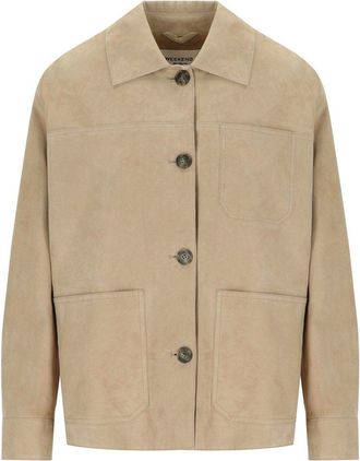 Weekend by Max Mara VESTE EN CUIR GHIERA BEIGE MAX MARA WEEKEND