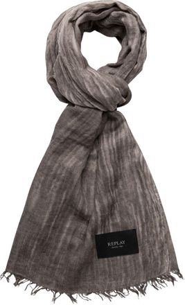 Replay Unisex Schal mit Fransen, Walnut 0219 (Braun), Einheitsgröße