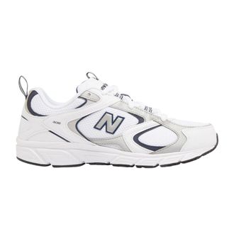 New Balance 408 V1 Sneaker f&uuml;r Damen, Leder (Wei&szlig;/Marine)