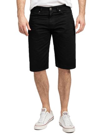 Rock Creek Herren Shorts Stretch Chino Bermuda Sommer Shorts Regular Fit Leinen Kurze Hose Stoff Shorts Sommerhose H-377 Schwarz W42
