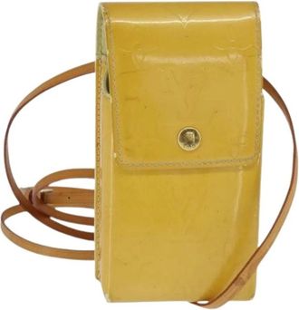 Louis Vuitton Portefeuille en cuir verni Pre-owned - Femme - Pre-owned - Jaune - Taille: ONE Size