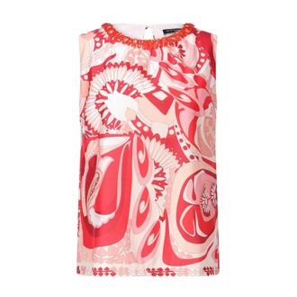 Ana Alcazar Funkelndes Juwel Satin Top - - Tops - Damen - Rot - XS